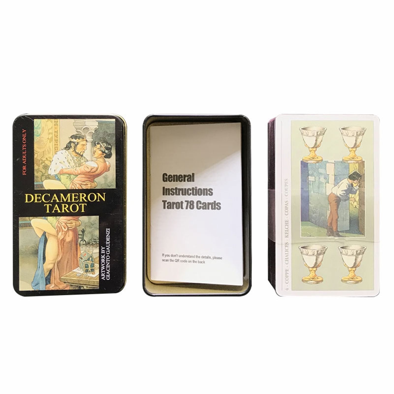 Купить Tarot Decameron | Таро Декамерон (в жестяной коробочке, с ...